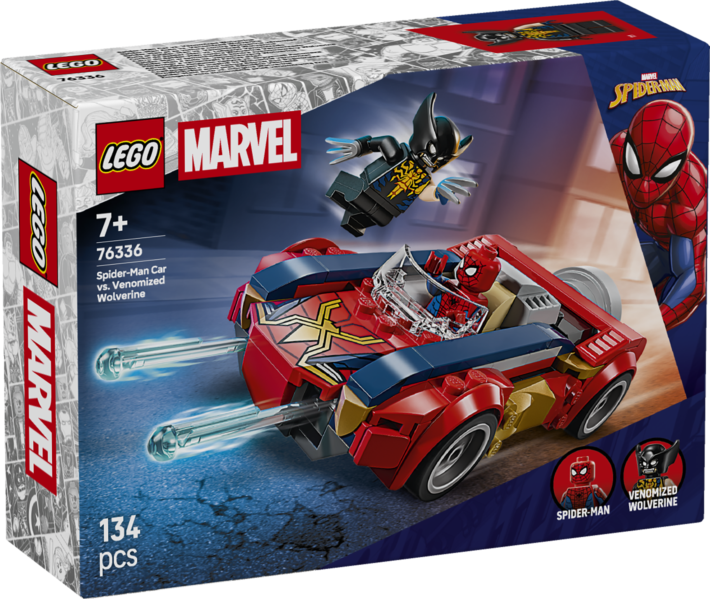 LEGO® Spider-Man Car vs. Venomized Wolverine 76336 | I'm Rick James Bricks