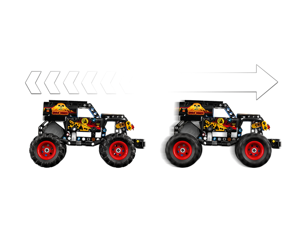 LEGO® Monster Jam™ Grave Digger™ Fire and Ice 42219 | I'm Rick James Bricks