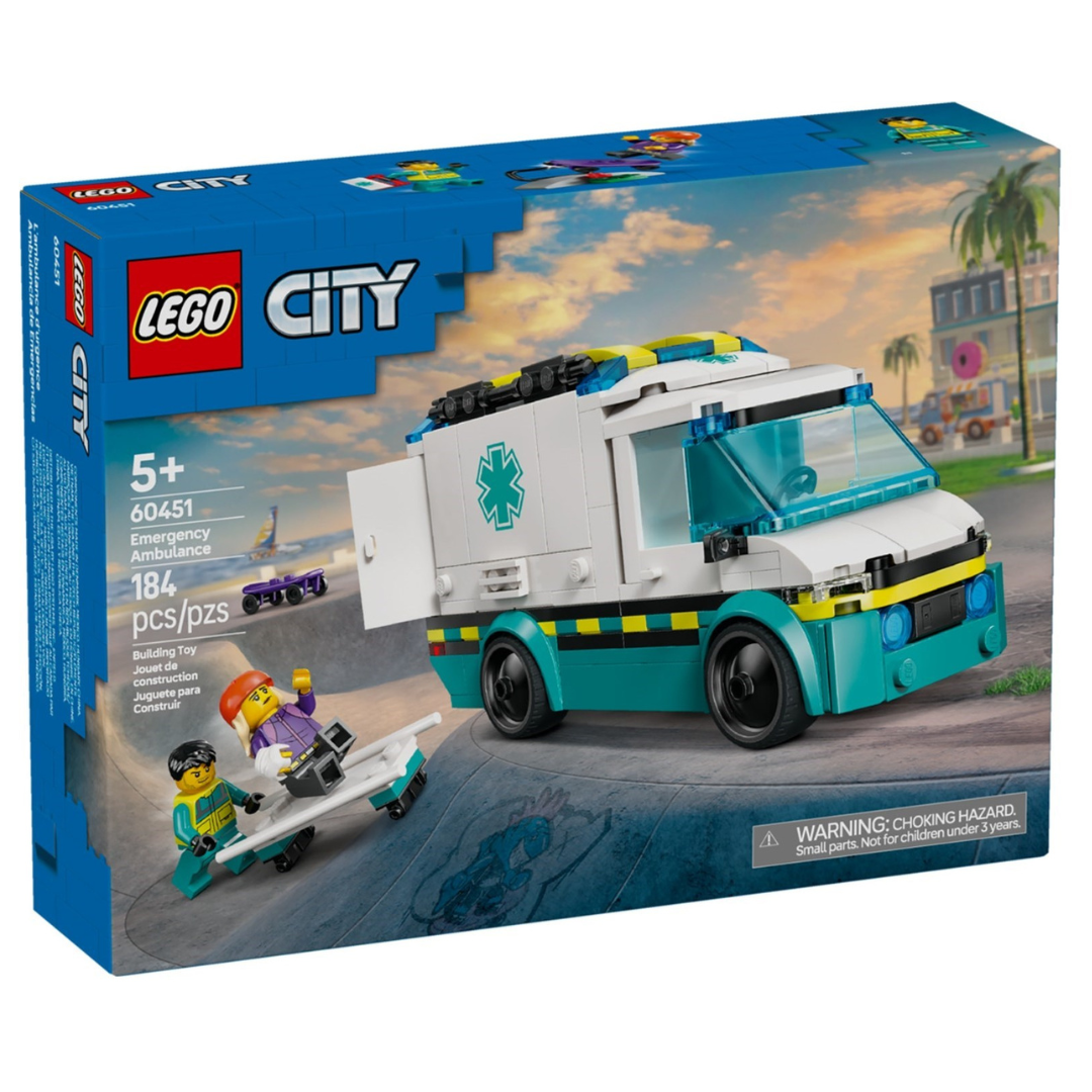 LEGO® Emergency Ambulance 60451 | I'm Rick James Bricks
