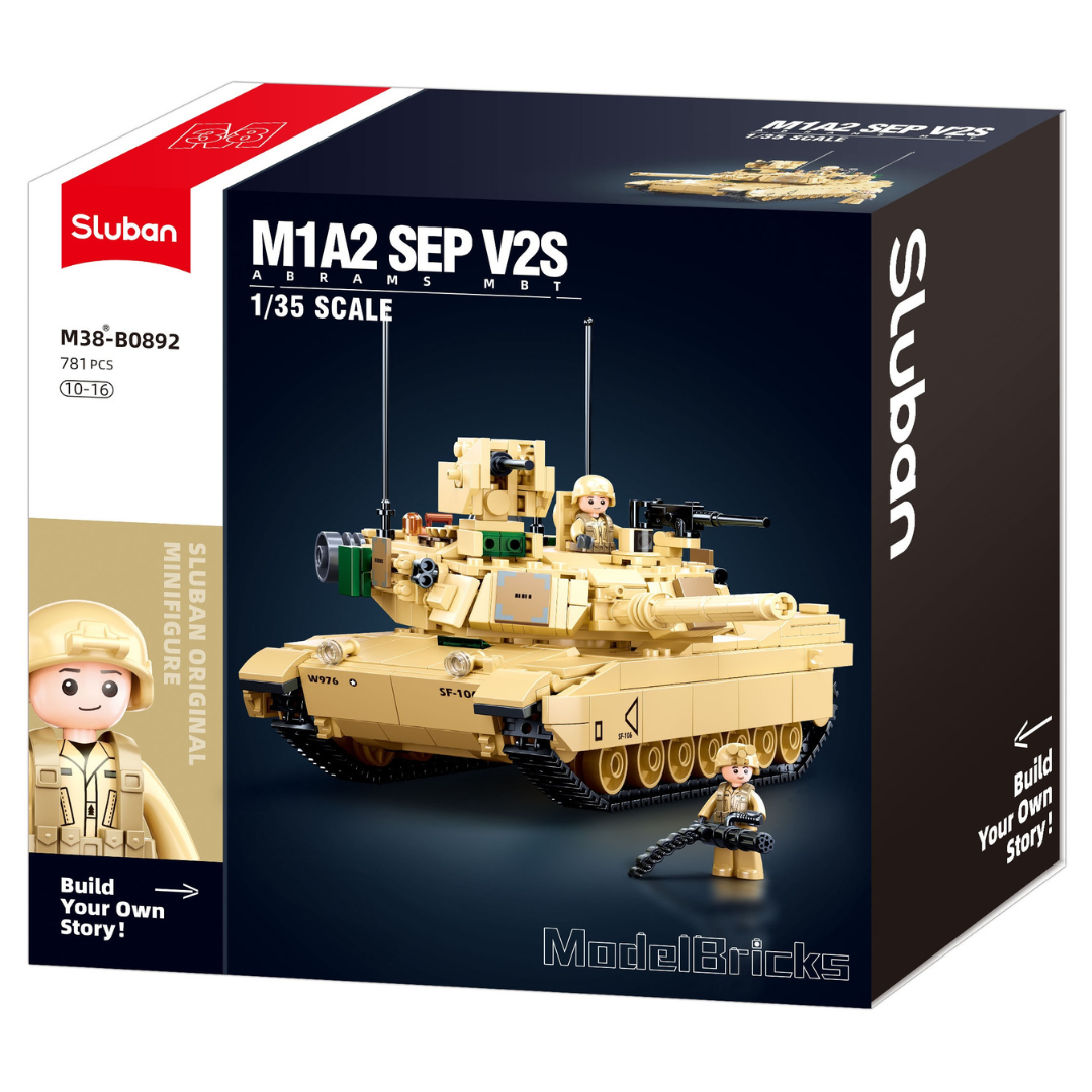 Sluban M1A2 V2 Abrams Main Battle Tank | I'm Rick James Bricks