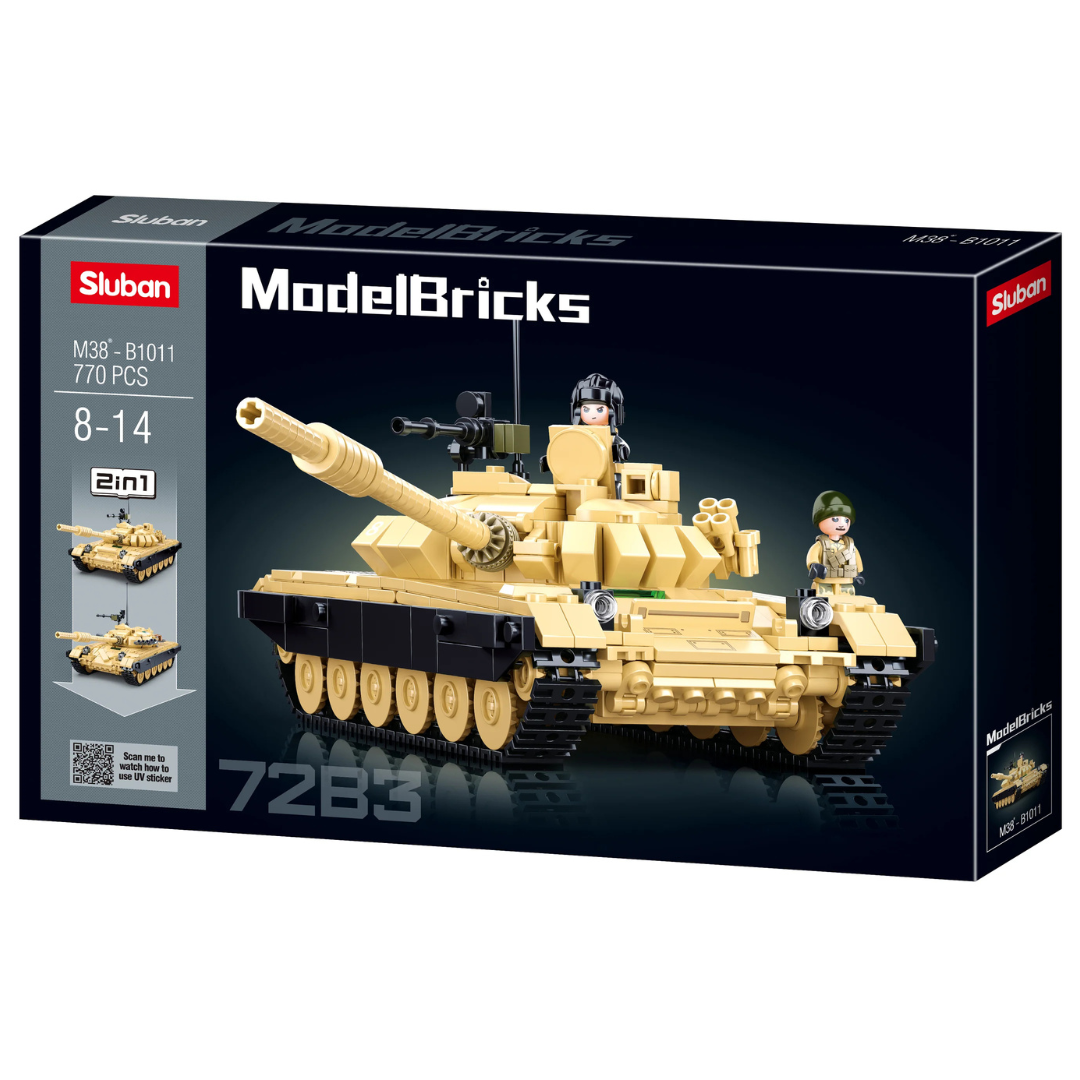 Sluban T-72B3 Main Battle Tank 2-in-1 | I'm Rick James Bricks