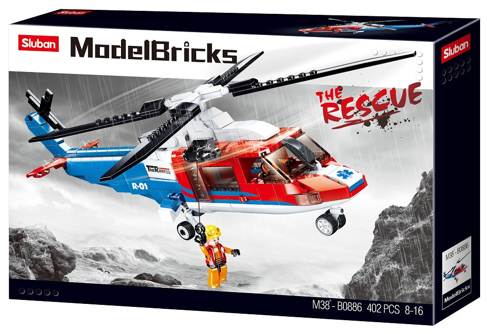 Sluban Model Bricks US NAVY Marine Rescue Helicopter | I'm Rick James ...
