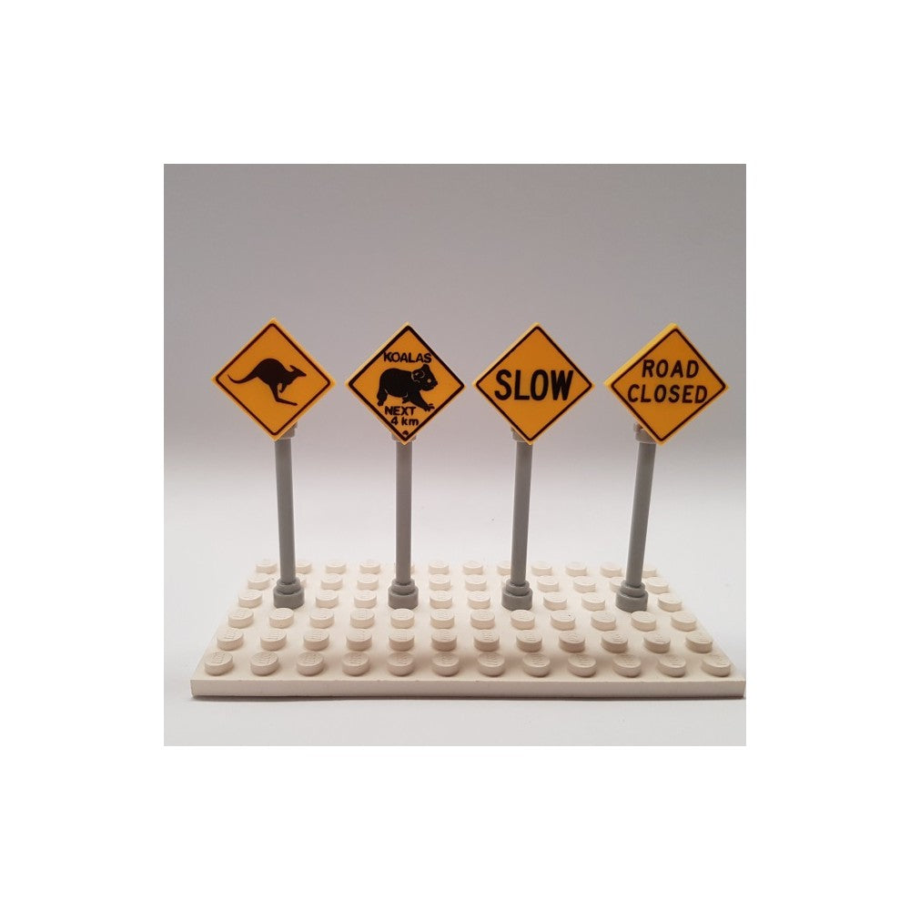 LEGO® Australian Road Signs - Rural | I'm Rick James Bricks