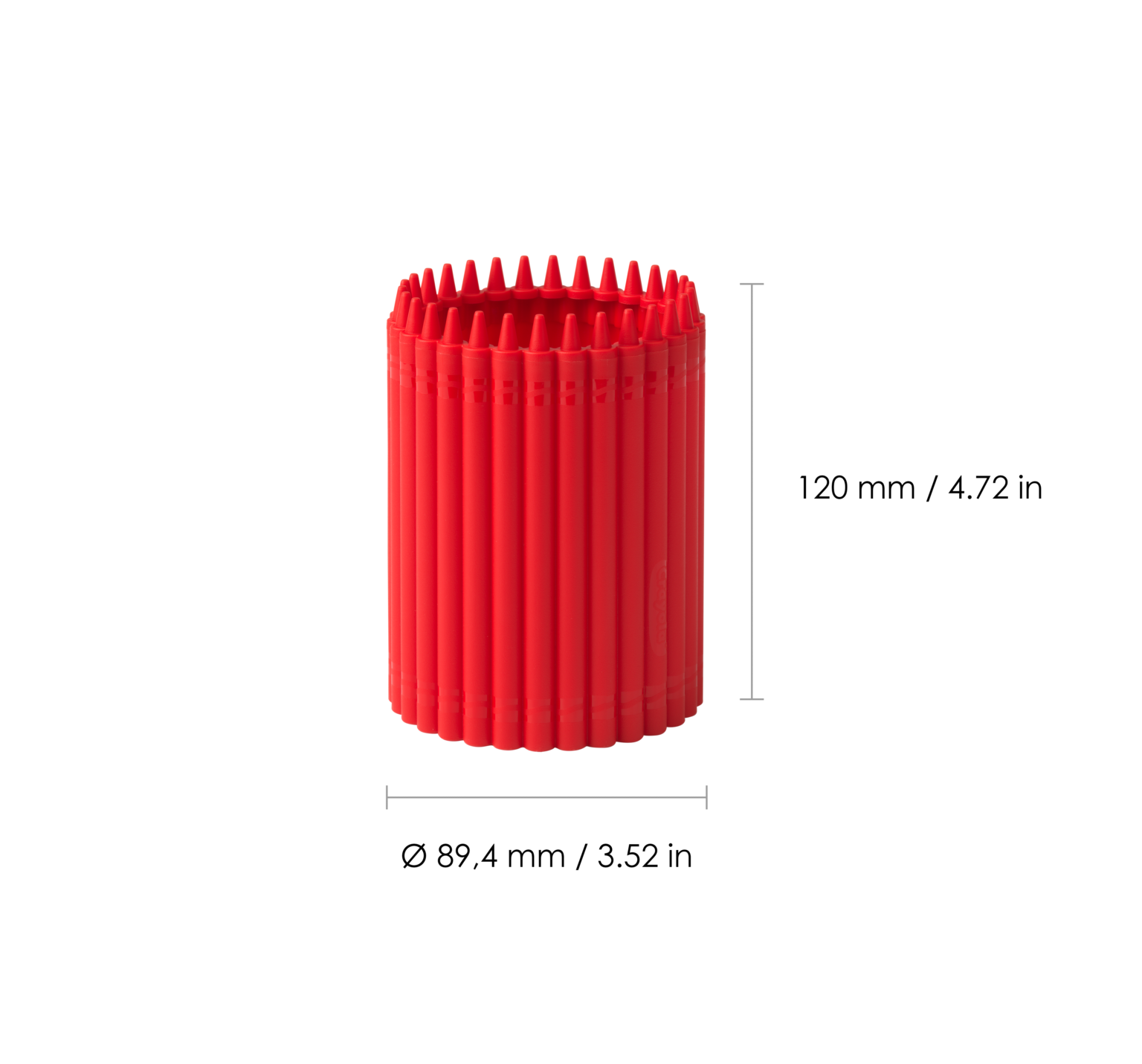 CRAYOLA® Pencil Cup - Red | I'm Rick James Bricks