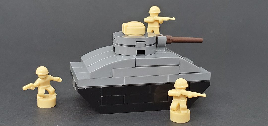 Nano Soldier Figures - Light Tan | I'm Rick James Bricks