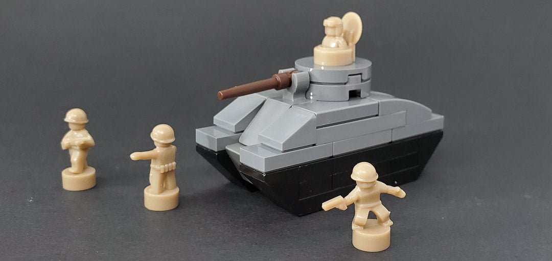 Nano Soldier Figures - Dark Tan | I'm Rick James Bricks