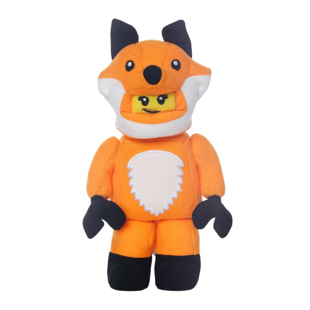 LEGO® Fox Costume Girl Minifigure Plush Toy | I'm Rick James Bricks