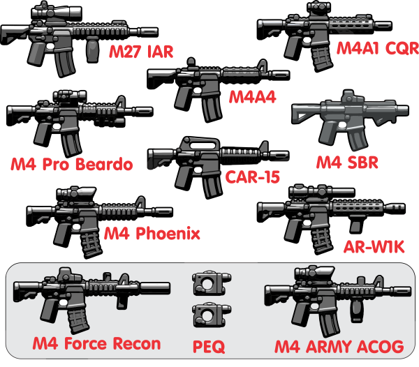 BA Modern Combat Weapons Pack - Mission | I'm Rick James Bricks